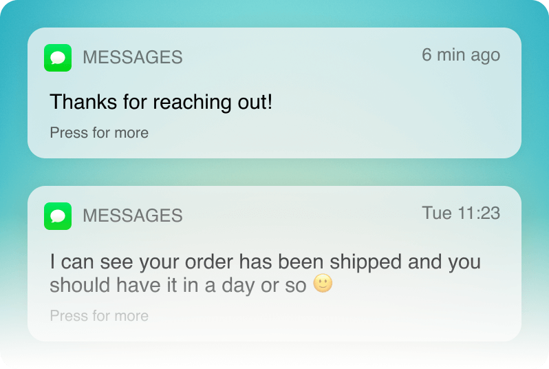 Two-way SMS: Full Range of Customer Service | Channels