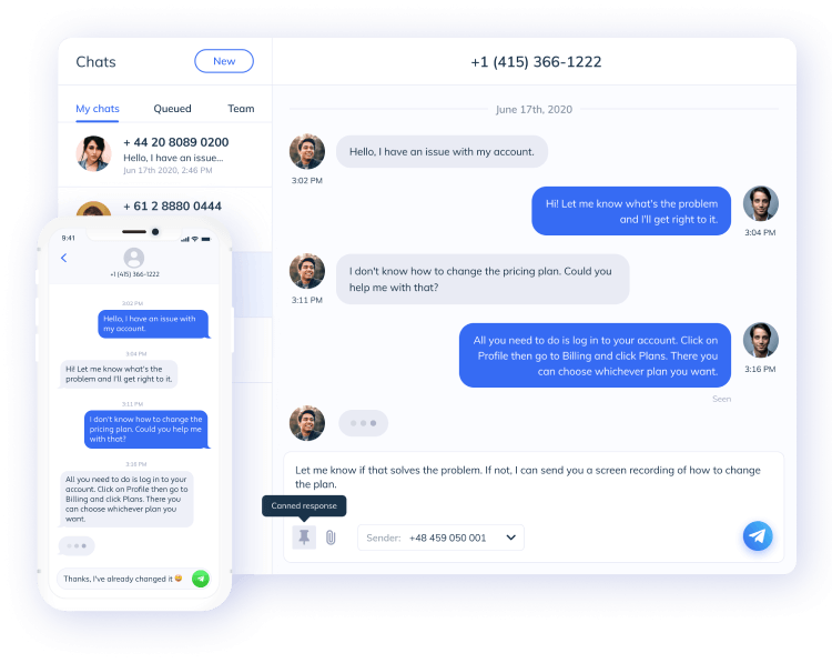 Two-way SMS: Full Range of Customer Service | Channels